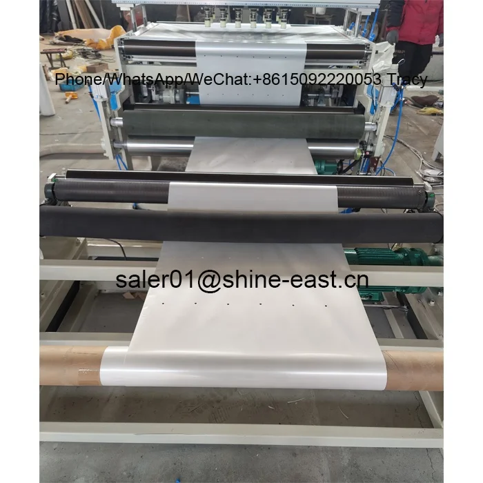In Line Plastic Mulch Film Punching Machine Film Perforating Machine ...