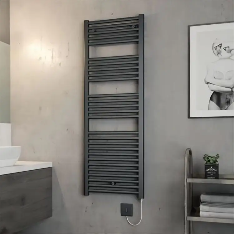 2022 New Design Towel Warmer Radiator For Bathroom Black Steel Radiator ...
