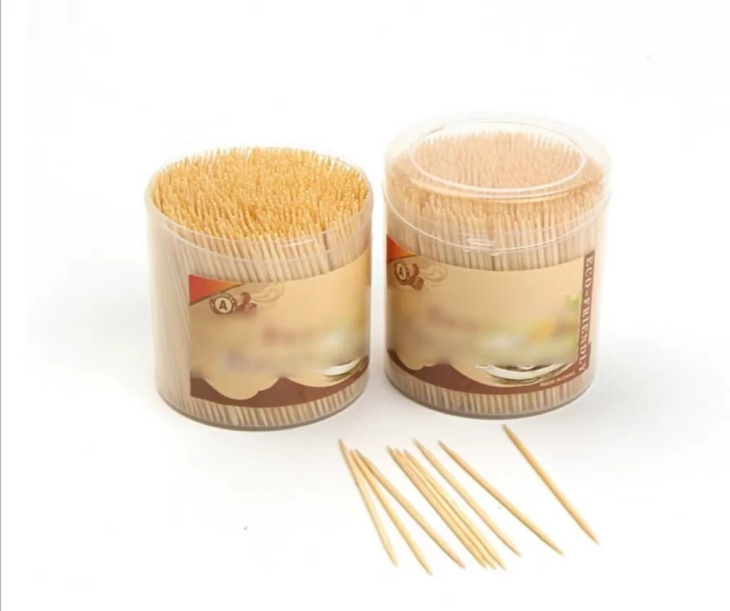 Loose Wood Wooden Cutlery Set Toothpick Tooth Pick Plastic Tin Wooden ...
