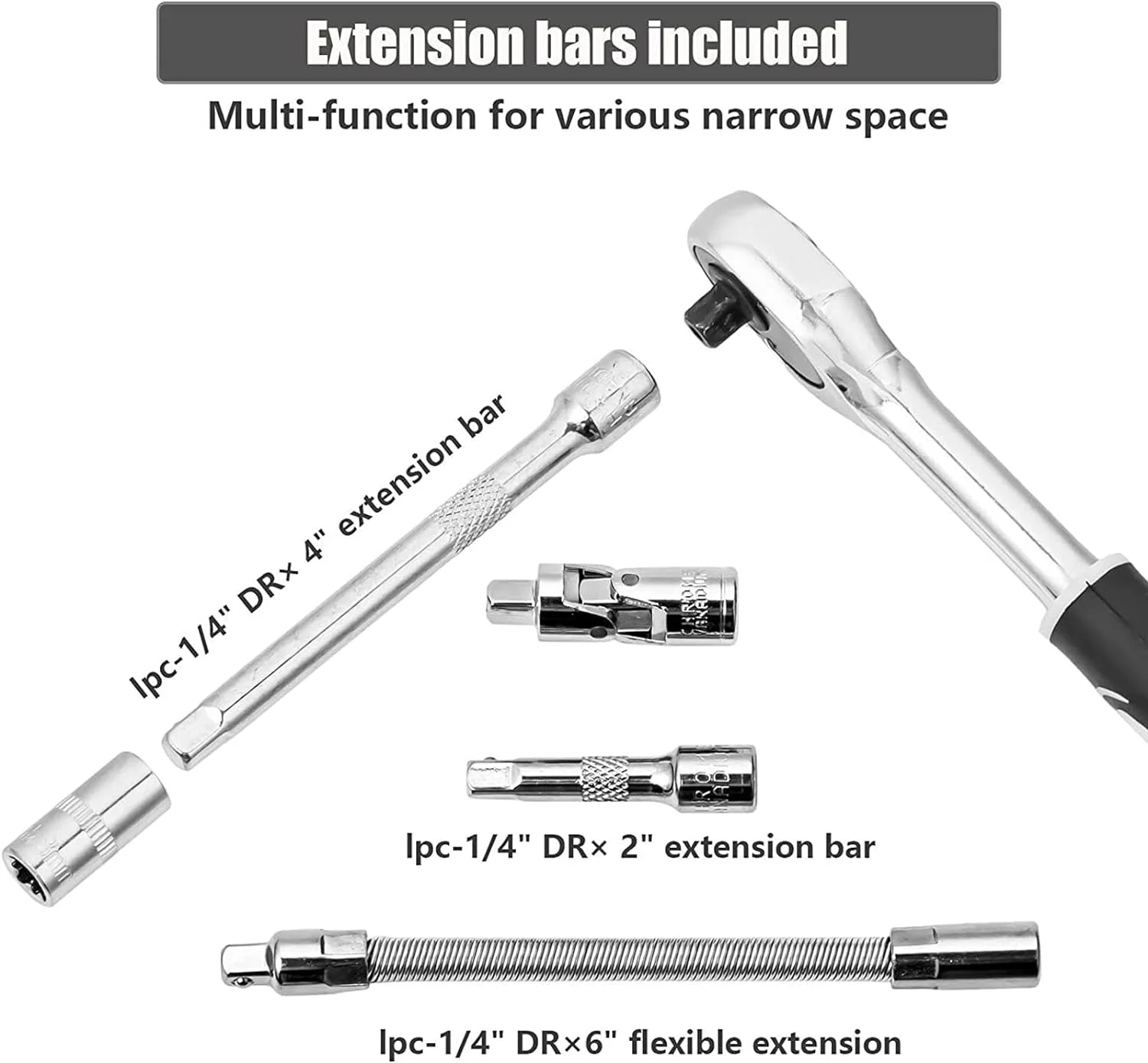 Drive Socket Set Sae And Metric Hex Bit Socket Set Mechanic Tool Kits ...