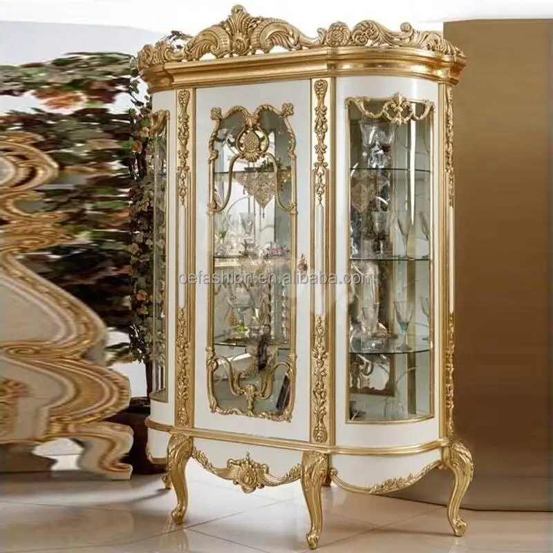 OE-FASHION Custom Luxury European Style Display Cabinet