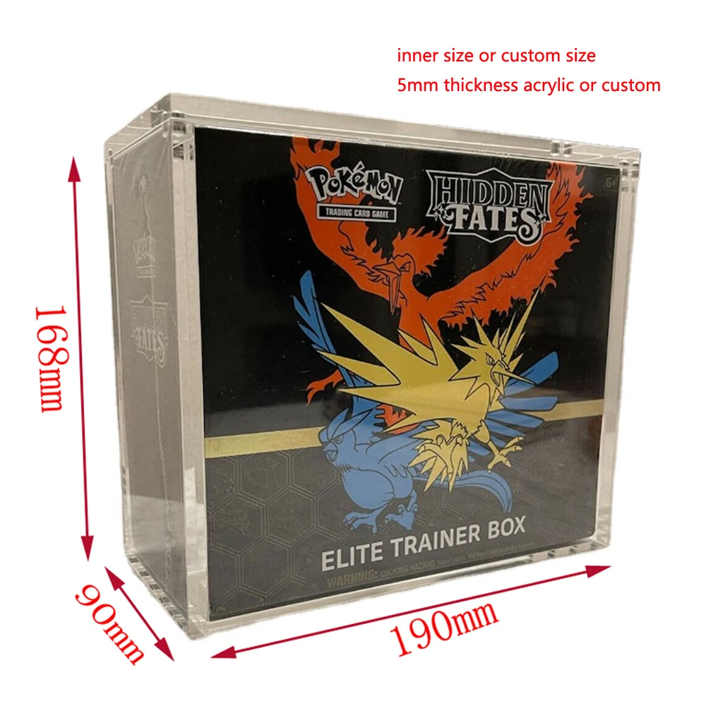 Mingshi Custom Pokemon Etb Acrylic Display Box Case