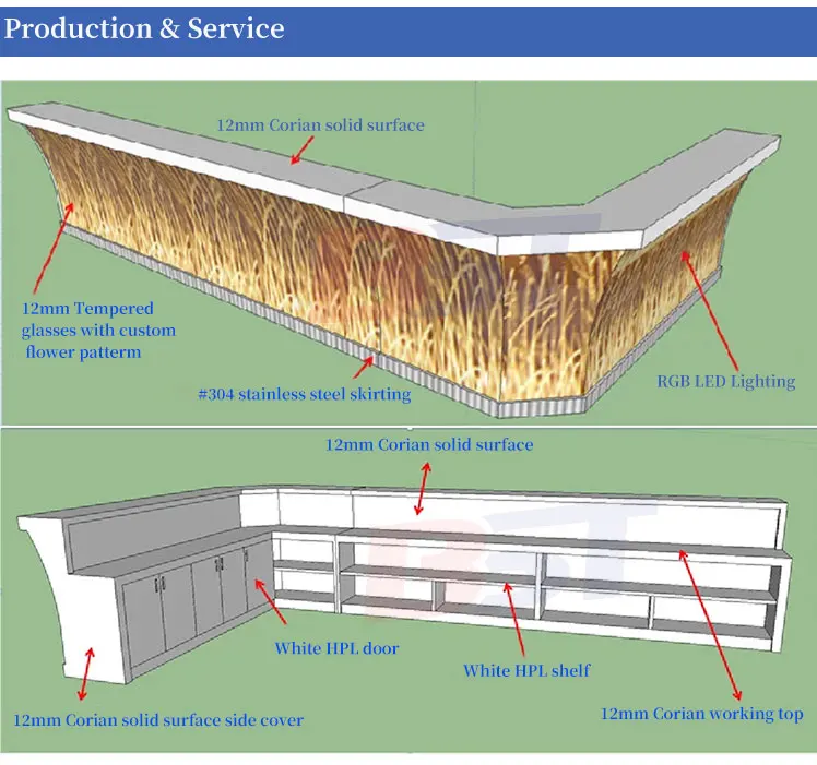 Shop Our Factory Price Translucent Stone Bar Counters