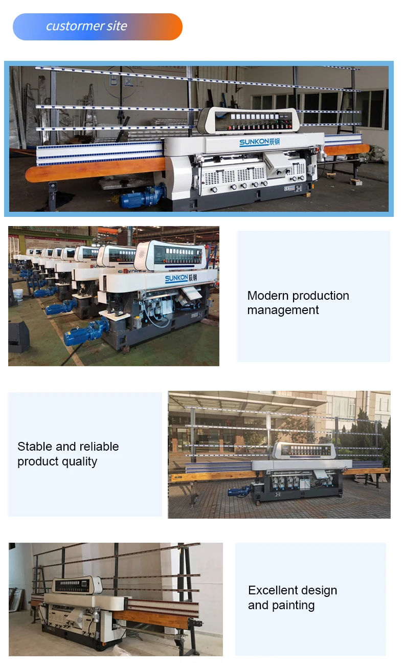9 Motor Glass Straight Line Edging And Polishing Machine For Cgz9325 ...