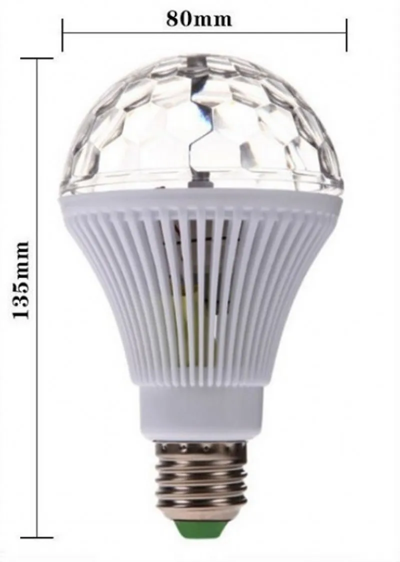 3w Led Rgb Light Bulbs E27 220v 230v Color Change Rotating Flash Lamp ...