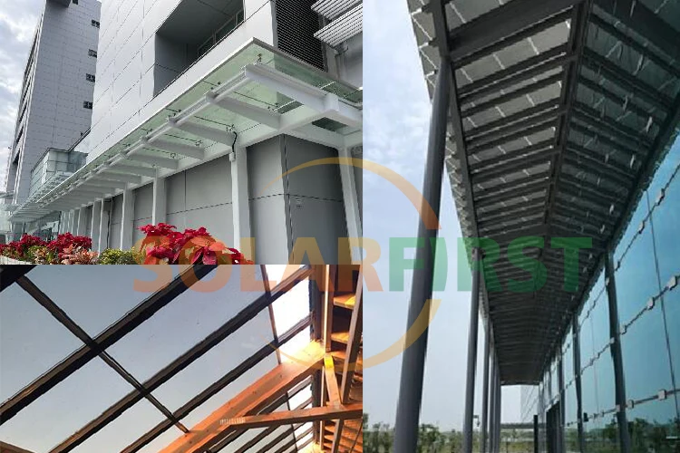 Bipv Cdte Glass Transparent Solar Panels Thin Film for Solar Energy ...