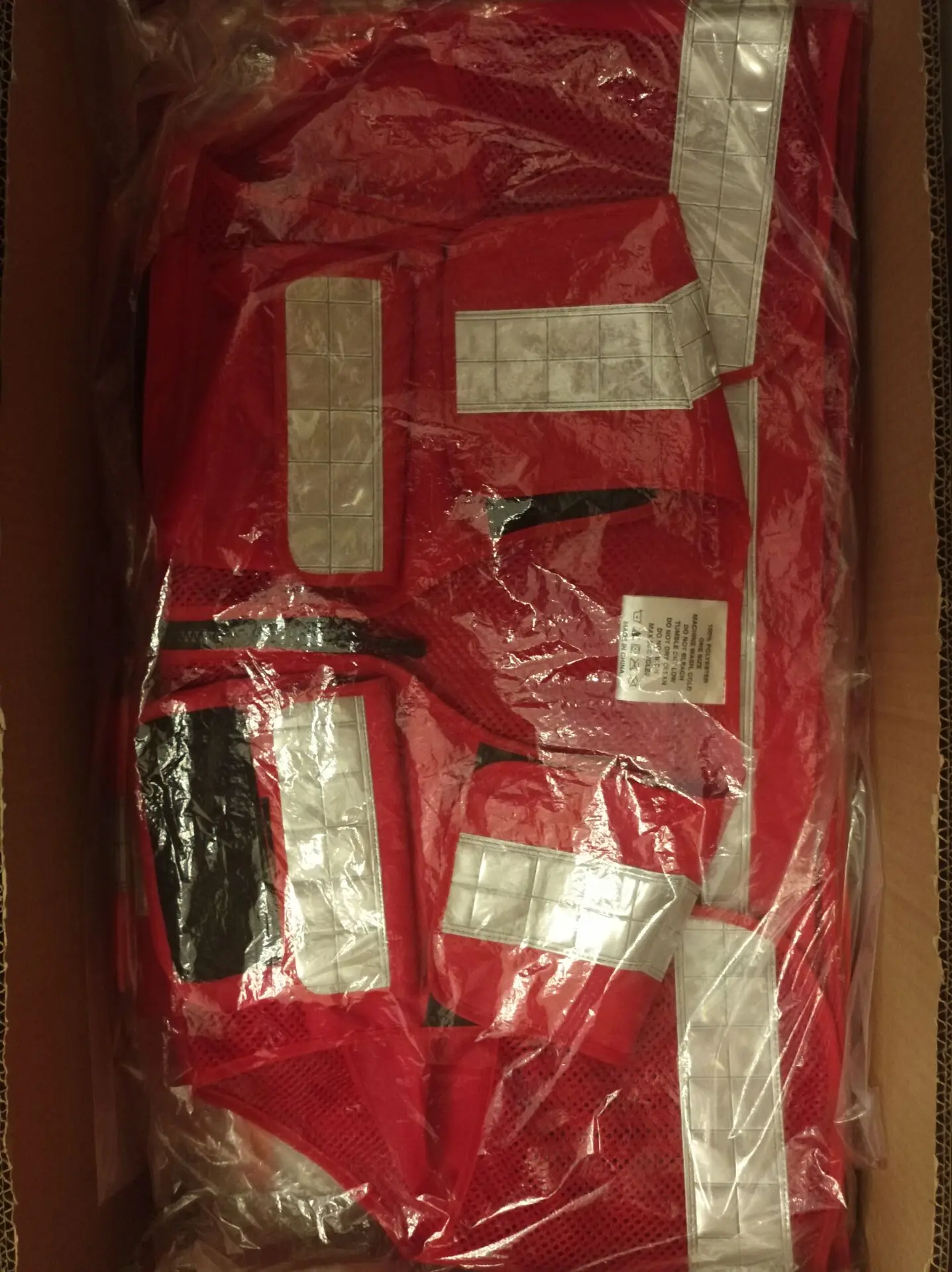 Safetypink Waterproof Durable Oxford Mesh Fabric Red Reflective Safety ...