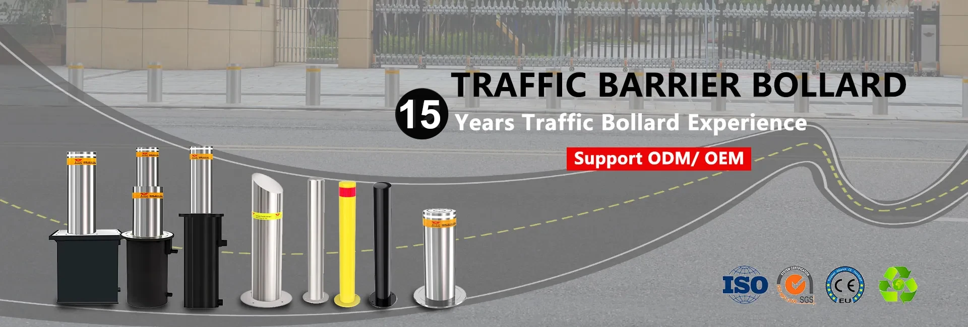 Wholesale Warning Post Bollard Highway Bollards Anti Ram Driveway ...