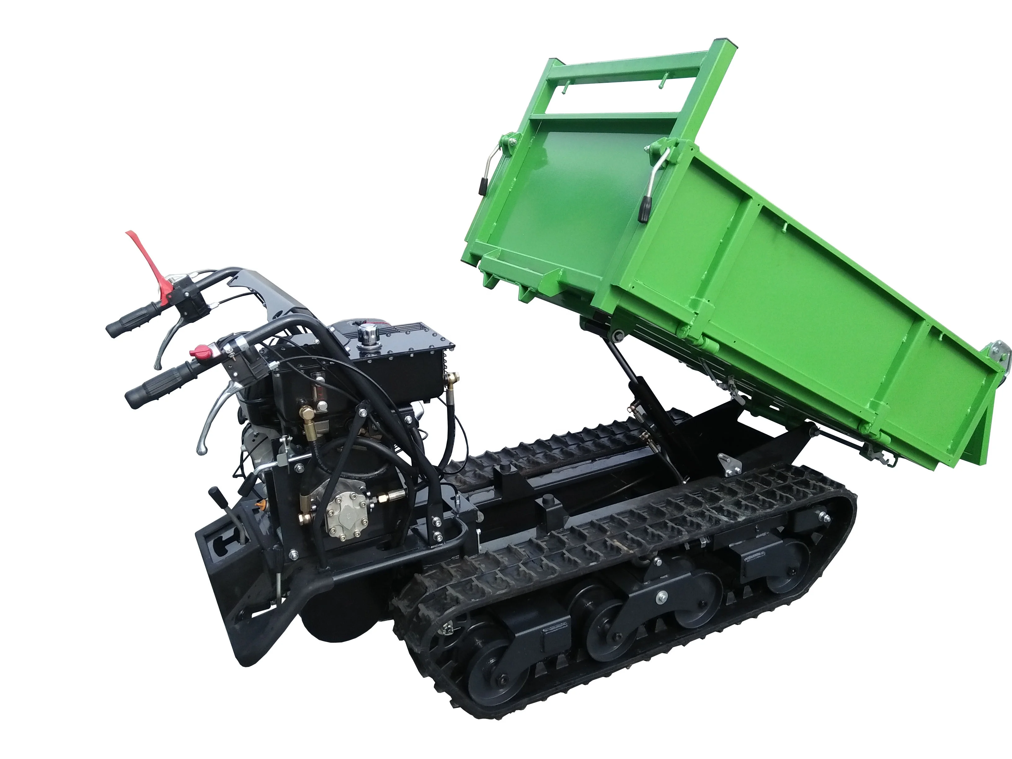 Farm Construction Micro 500kg Small Dump Loader Hydraulic Tipping Side ...
