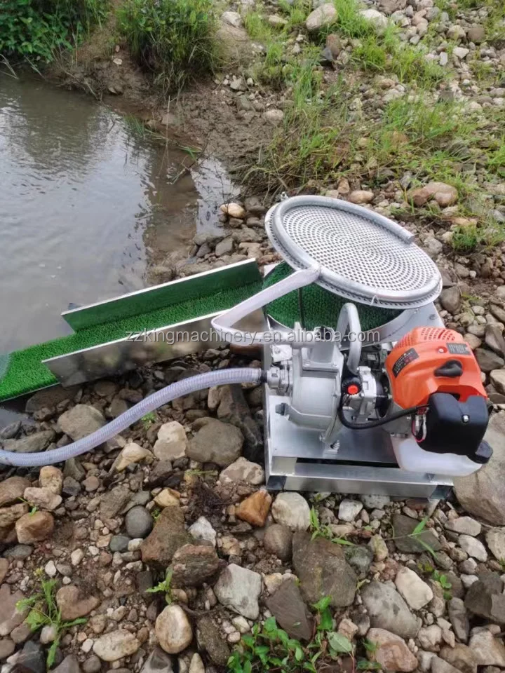 Portable Sluice Box Gold Panning Machine /vibrating Bowl Concentrator ...