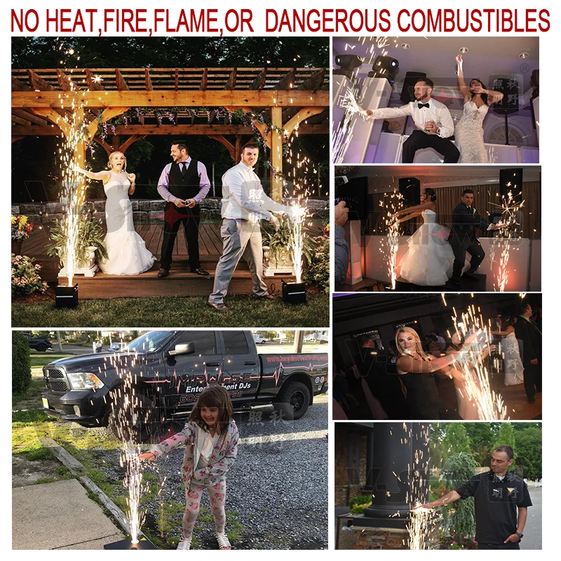 V-show Big Sparks 750w Stage Sparks Machine Cold Spark Machines For ...