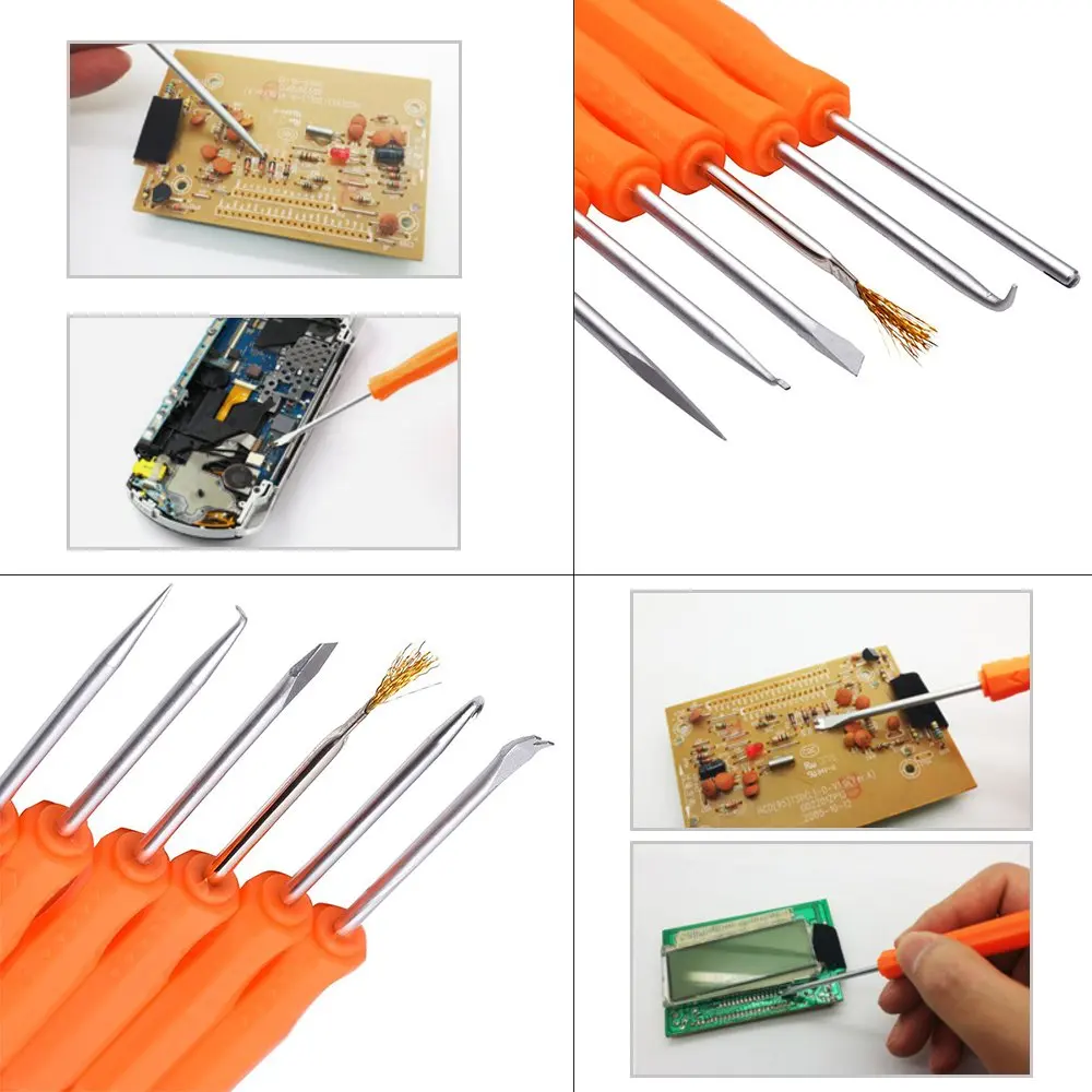 60w 110v/220v Adjustable Temperature Welding Repair Solder Tools Set ...
