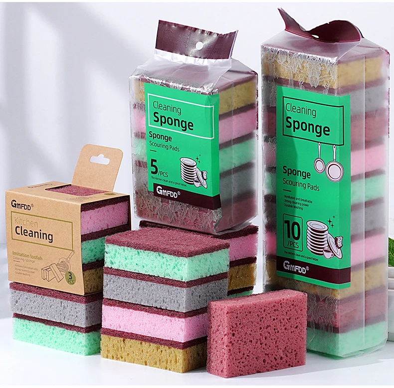 Dish Sponges for Washing Dishes, for Kitchen Sink Scrub Sponges Kitchen ...