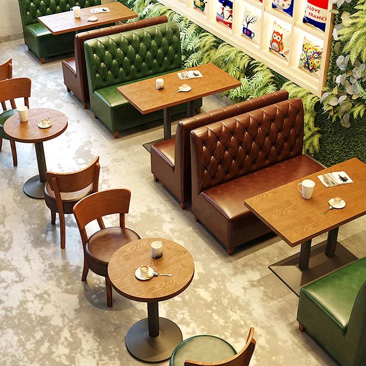 Alibaba.com: Modern Restaurant Leather Chesterfield Booth, Retro High ...
