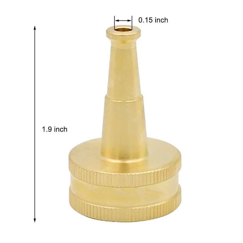 Brass Garden Sweeper Nozzle Solid Brass Garden Hose Nozzle For Cleaning ...