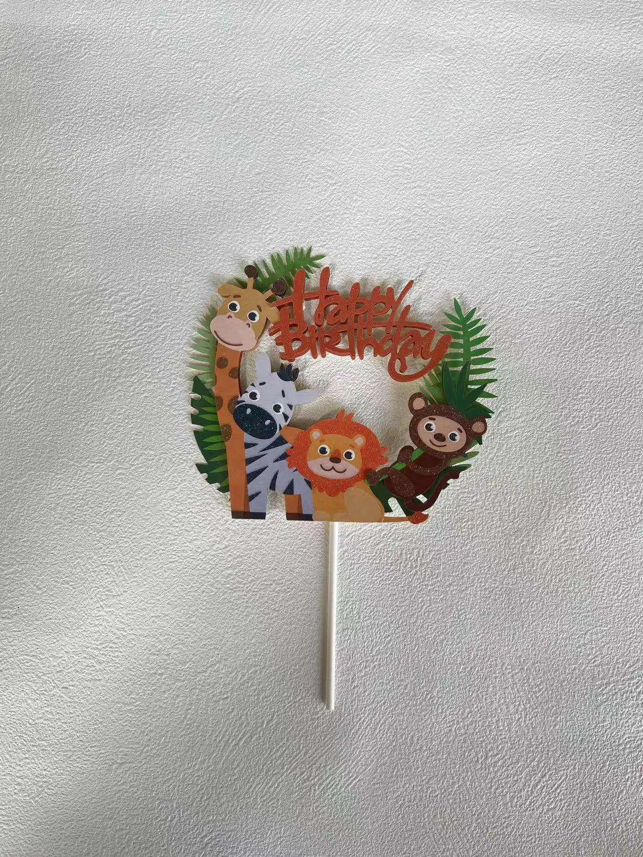 Factory Price Cute Animal Cake Toppers Happy Birthday Cake Topper ...
