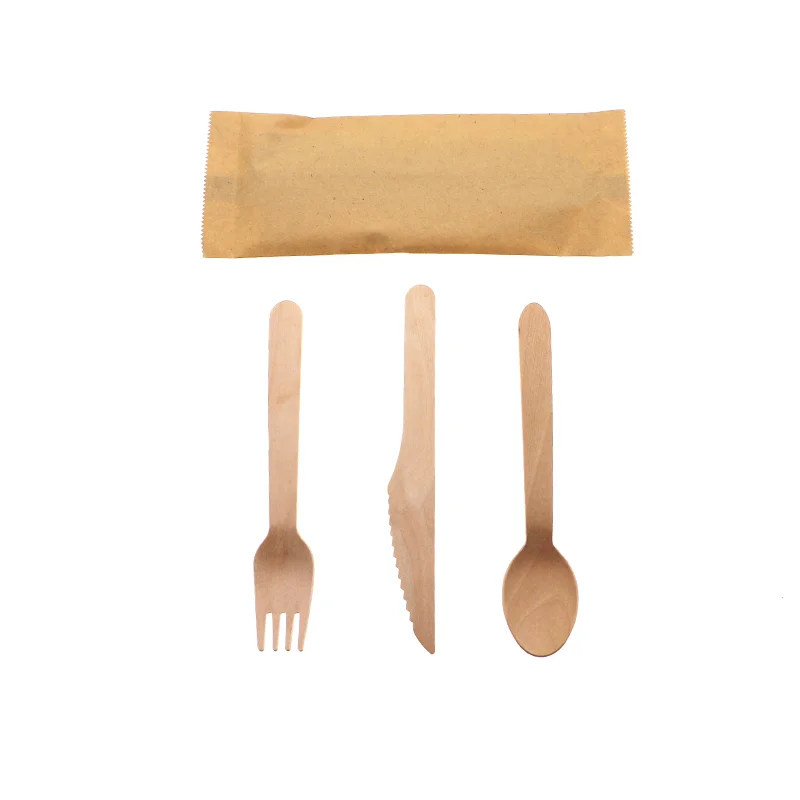 Eco-friendly Pre Rolled Napkin And Bamboo Cutlery Set Bamboo Utensils ...