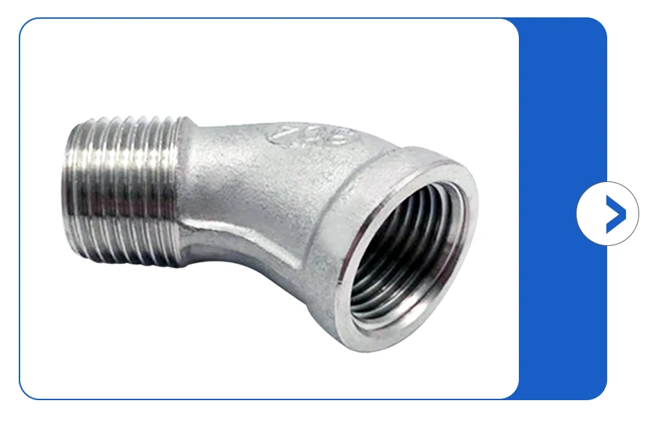 304 Stainless Steel Inner And Outer Thread 45 Degree Elbow,Inner And ...
