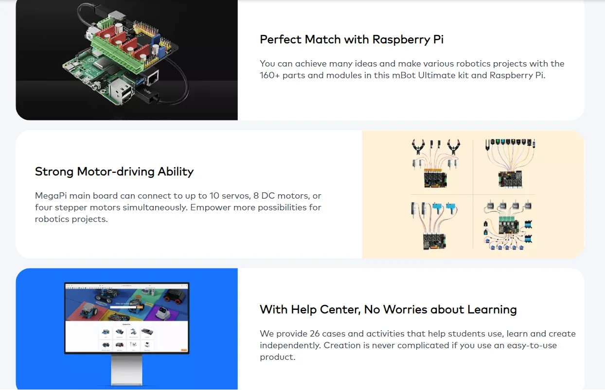 MAKEBLOCK mBot Ultimate 10-in-1 DIY Building Coding Robot Kits For ...