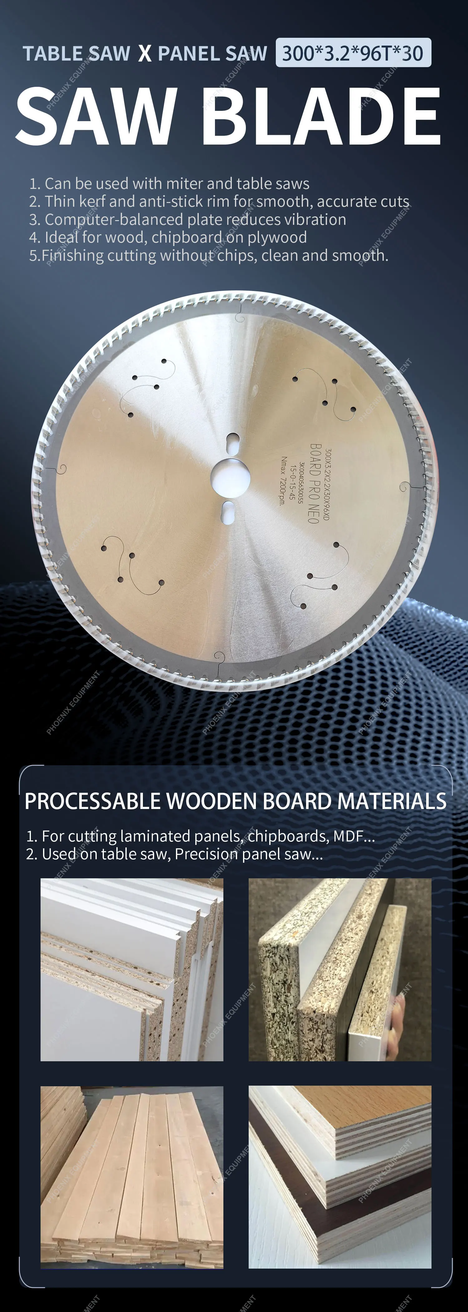 Panel Saw Sizing Saw Blades Circular Carbide Ladder Flat Tooth Saw ...