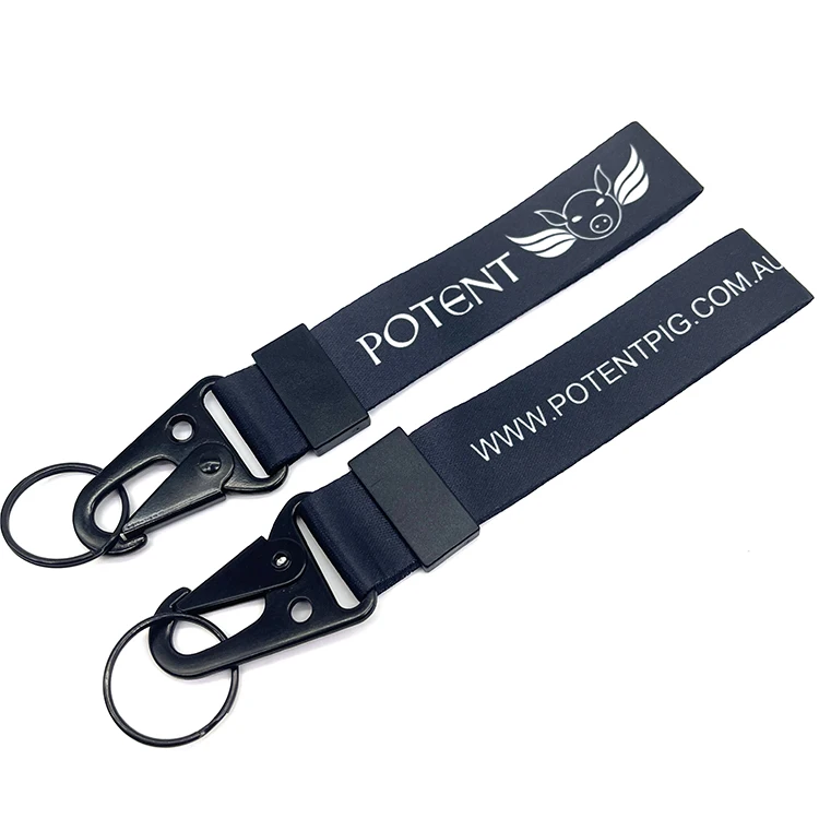 High Quality Wrist Strap Keychain Lanyard Silk Printing Polyester ...