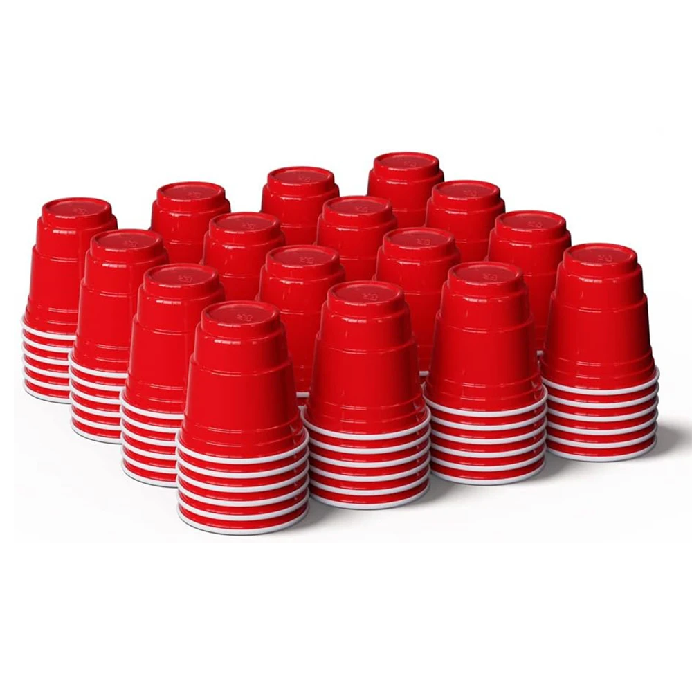 Custom Logo Mini 2oz Red Disposable Plastic Shot Glass Cup| Alibaba.com