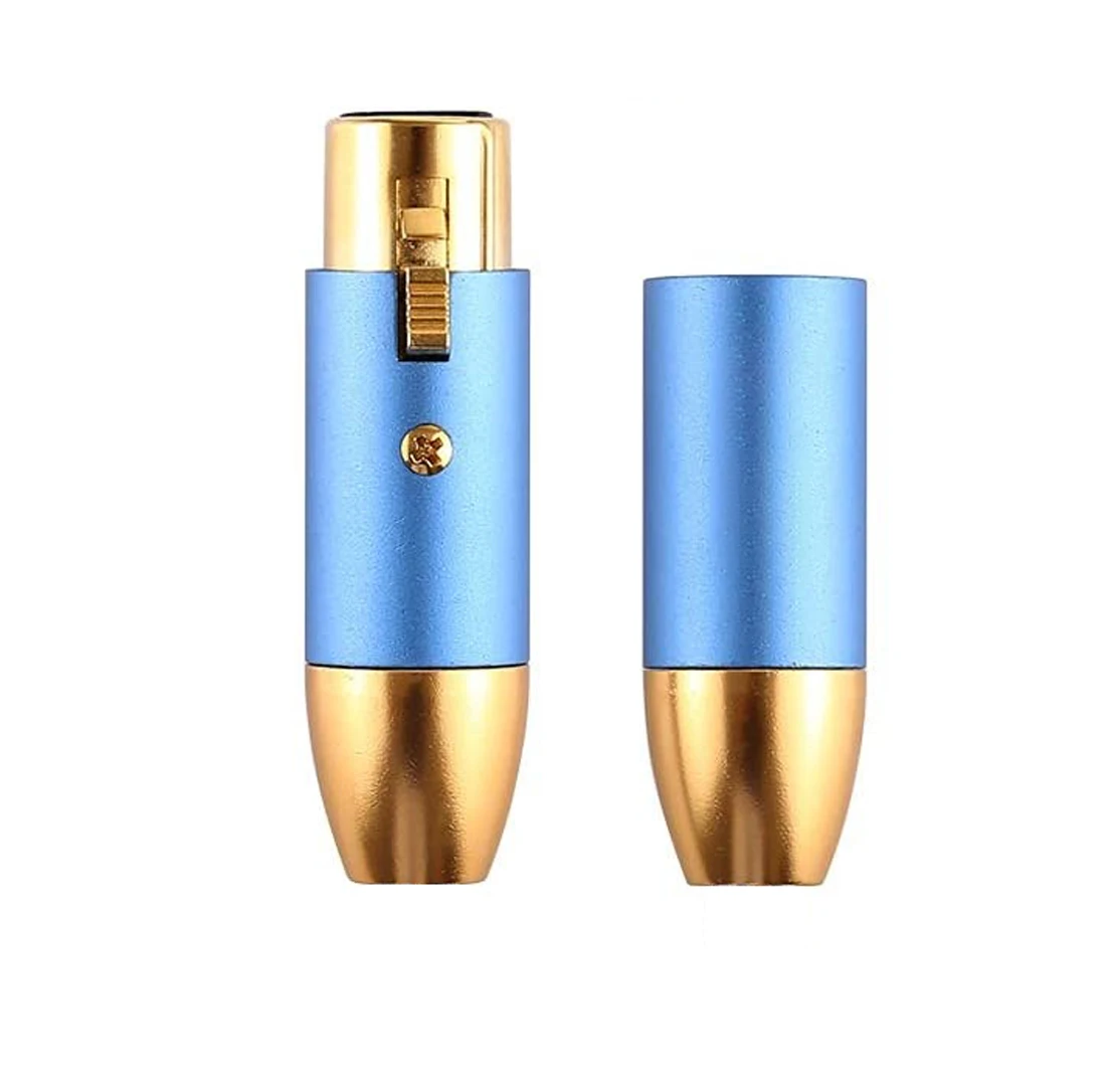 Blue 3 Pin Xlr Connectors Male+ Female 3 Pole Xlr Plug Jack Socket ...