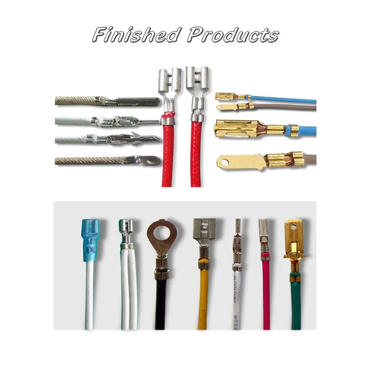 Full auto wire strip terminal crimp machine automatic electrical cable ...