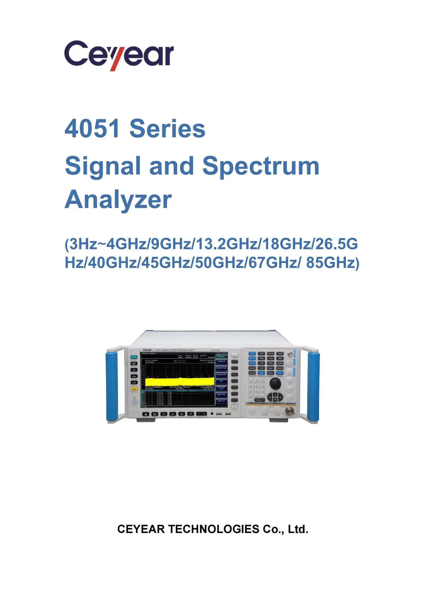 Ceyear 4051series Signal And Spectrum Analyzer 4051a/b/c/d/e/f/g/h/l/n ...