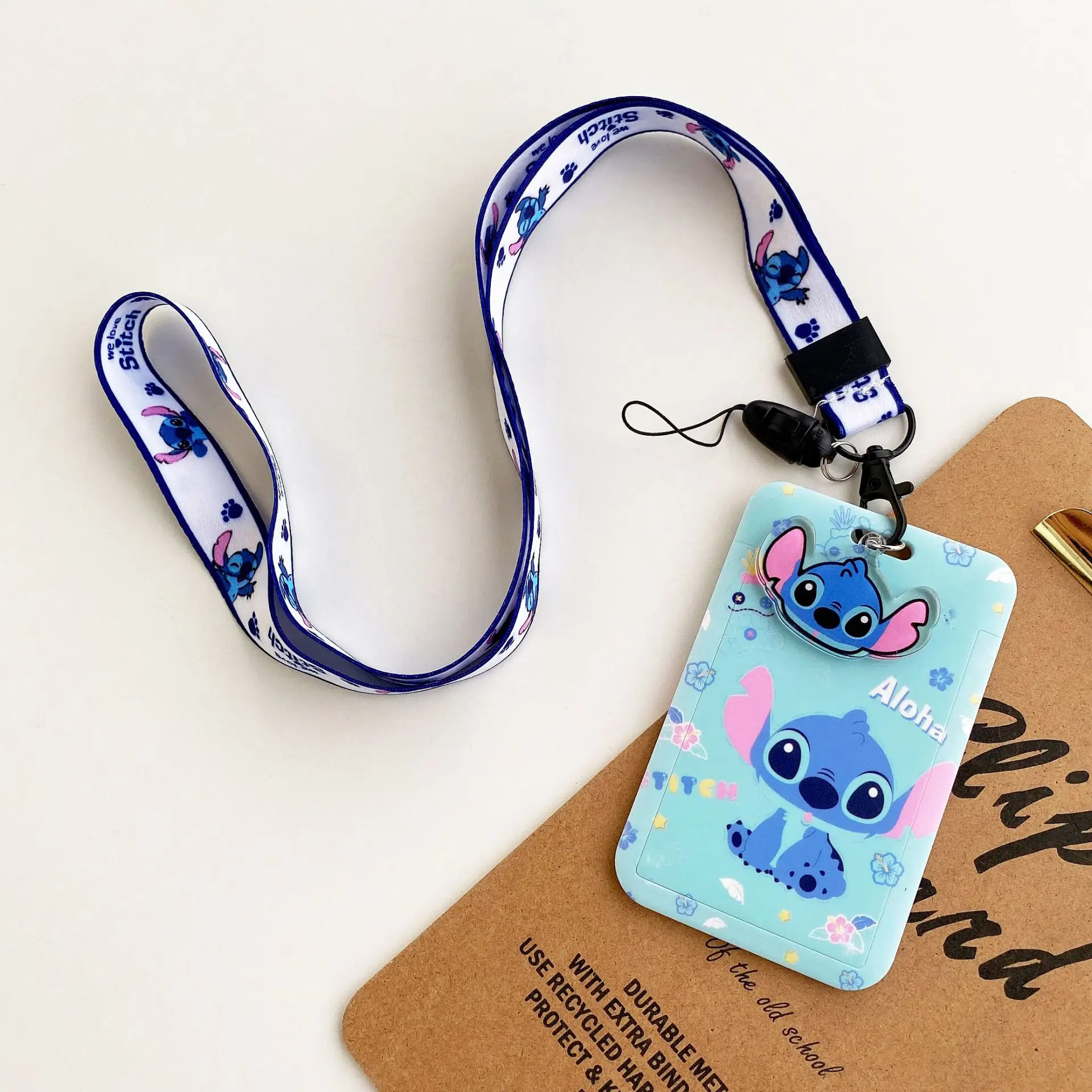 Stitch Id Card Working Card Badge Holder Student Id Card Holder With ...