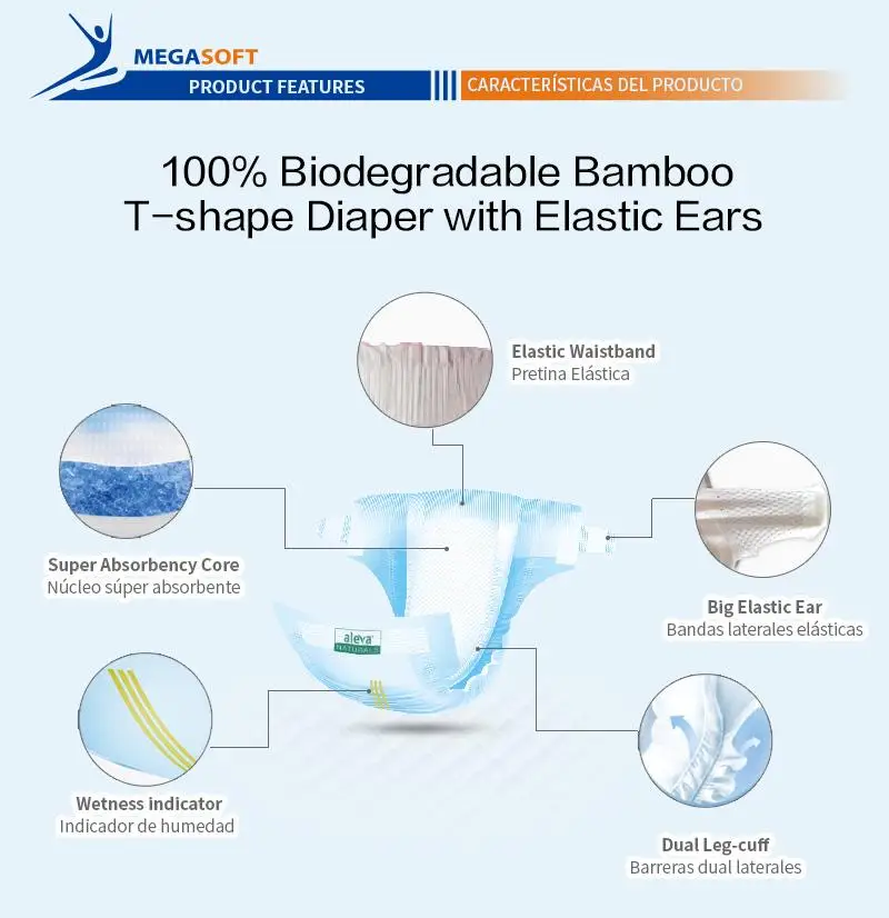 Megasoft Eco Friendly Bamboo Diapers Baby Diapers - Buy Baby Diaper ...