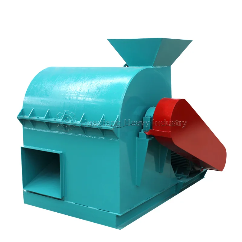 Cow manure dung waste half wet materials pulverizer crusher machine ...