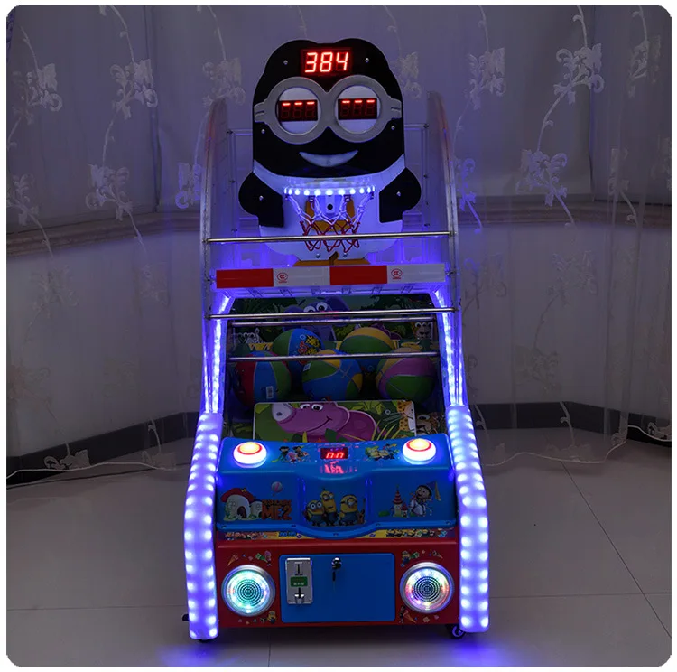 Game Arcade Machine Children Kiddie Rides Basketball Game Machine Coin ...