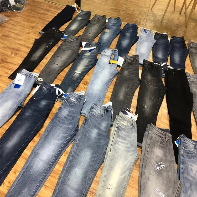 Men Garments Clearance s Custom Causal Straight Used Jeans Wholesale ...