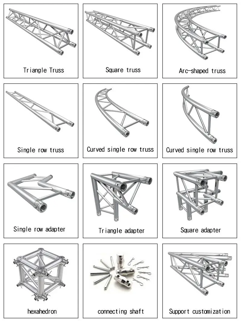 Ground Support Aluminum Truss Lift Tower Stage Truss Display Lifting ...