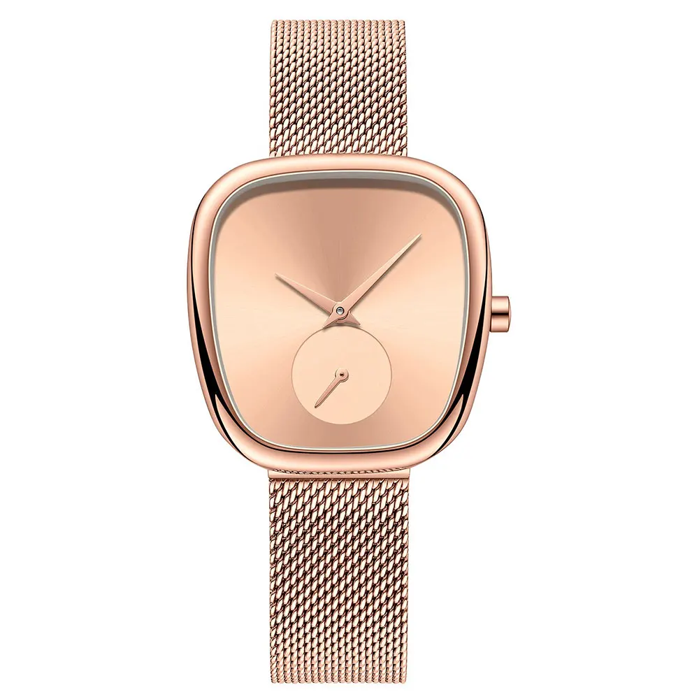 Stainless Steel Minimalist Luxury Quartz Clock Watches