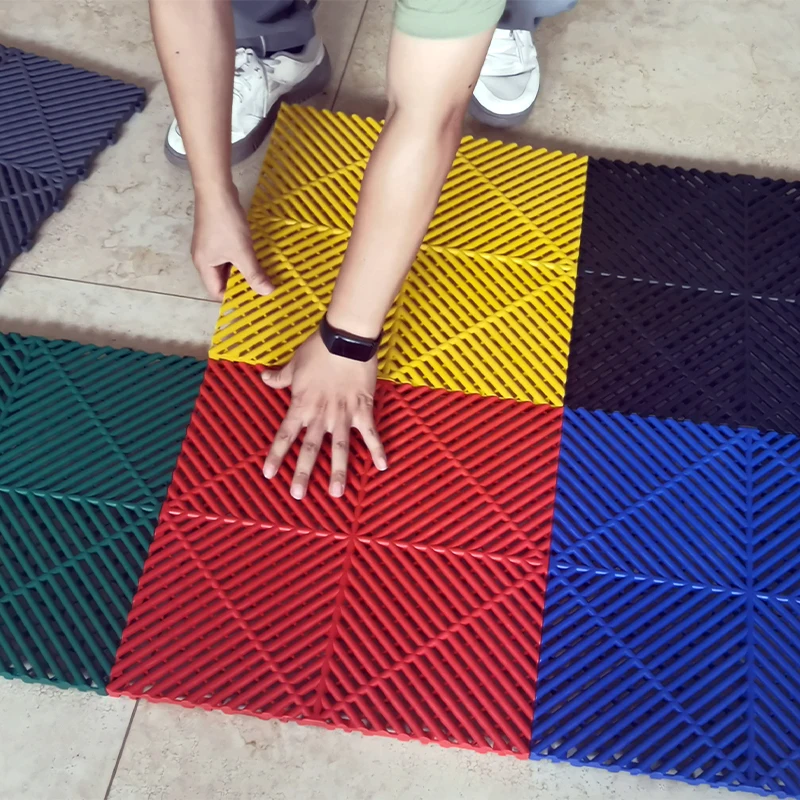 Interlocking Modular Garage Floor Tiles - Durable & Easy Install