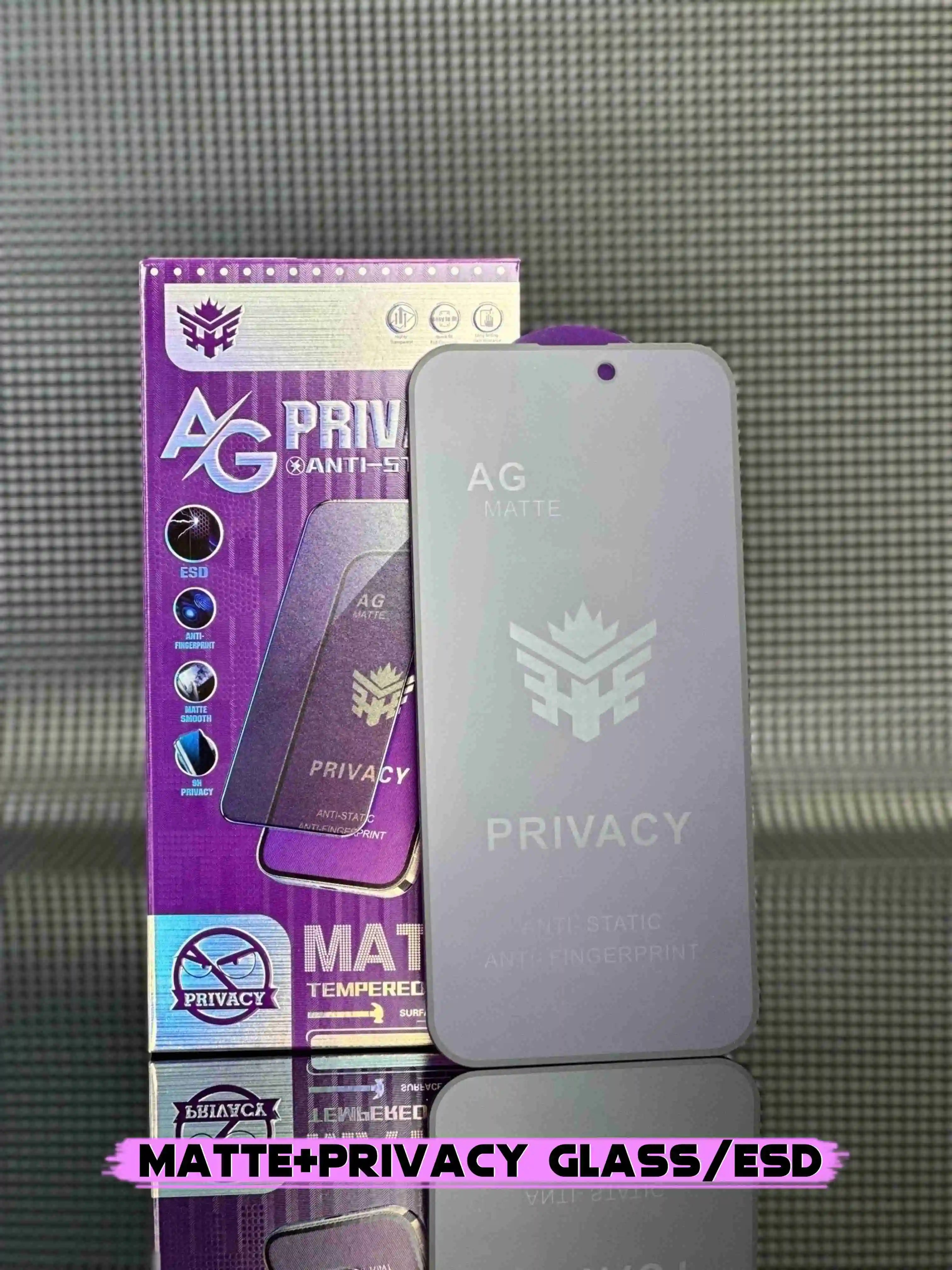 Premium Ag Matte Privacy Tempered Glass Screen Protector De Pantalla ...