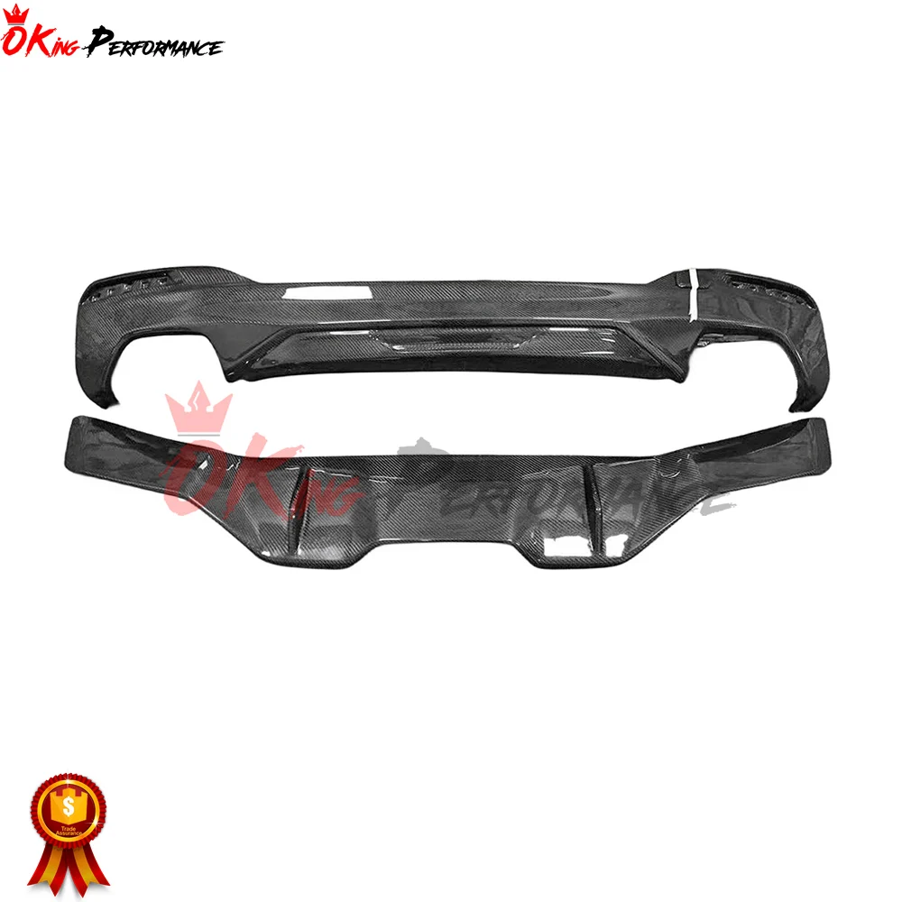 Mp Style Carbon Fiber Rear Diffuser For Bmw 5 Series F90 M5 2017-2023 ...