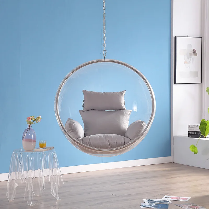 Sillas Colgante Floor Bubble Chair Hemisphere Swing Hanging Chair ...