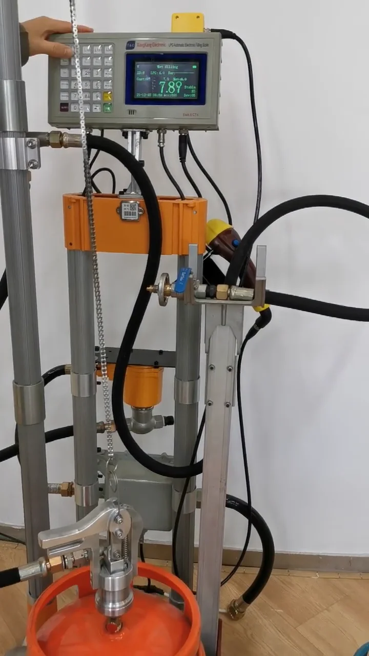Atex Certificate Interlocking Lpg Refilling Scale With Filling Nozzle ...