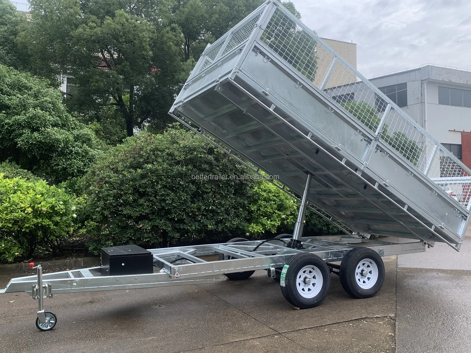 Drop Sides Powerful Hydraulic Pump Hydraulic Dump Flatbed Trailer ...