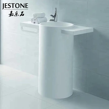 Corians Luxury Modern White Artificial Acrylic Portable Bathroom ...