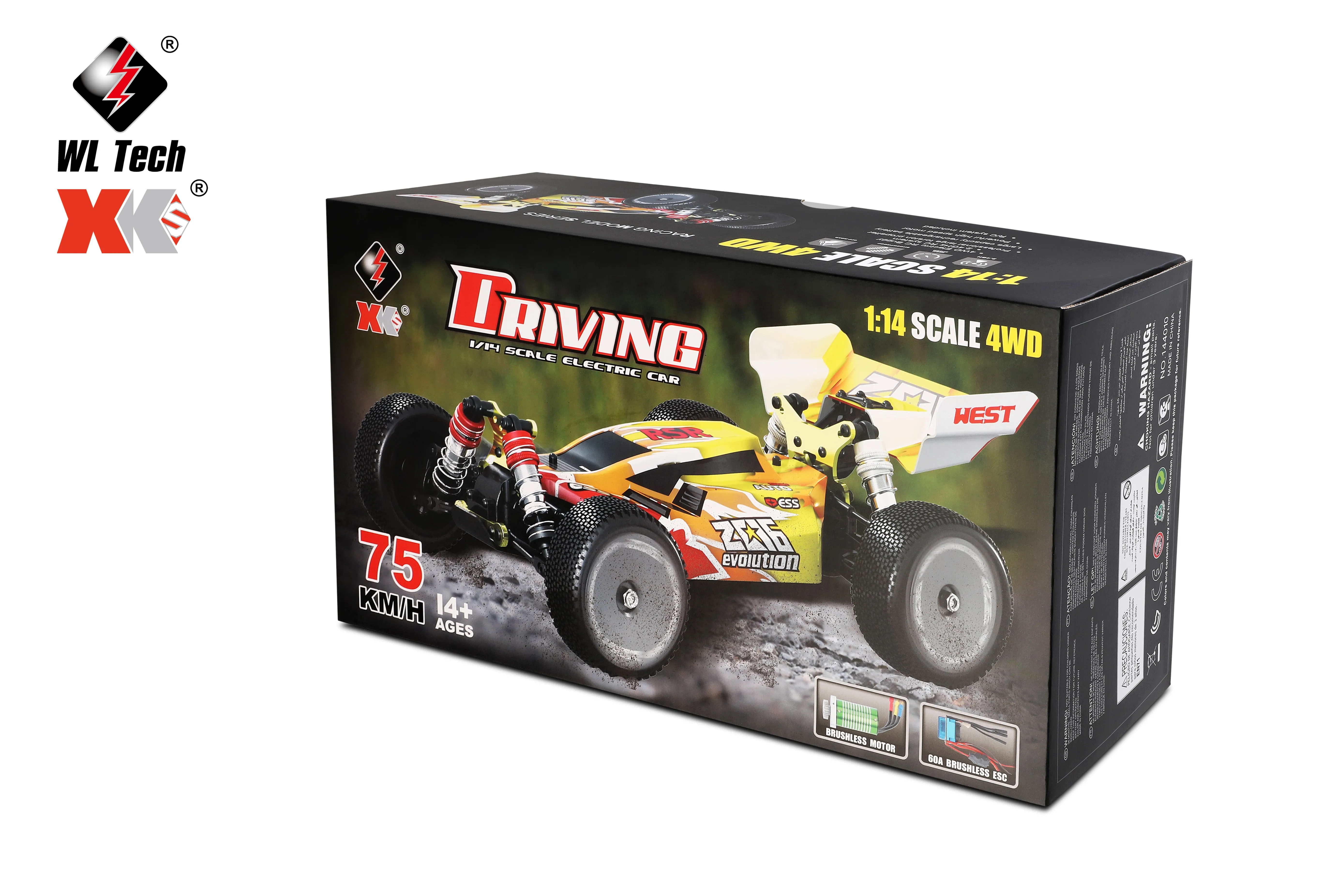 Wltoys Mobil Rc 144010 1/14 4wd,Mobil Balap 2.4g Kecepatan Tinggi ...