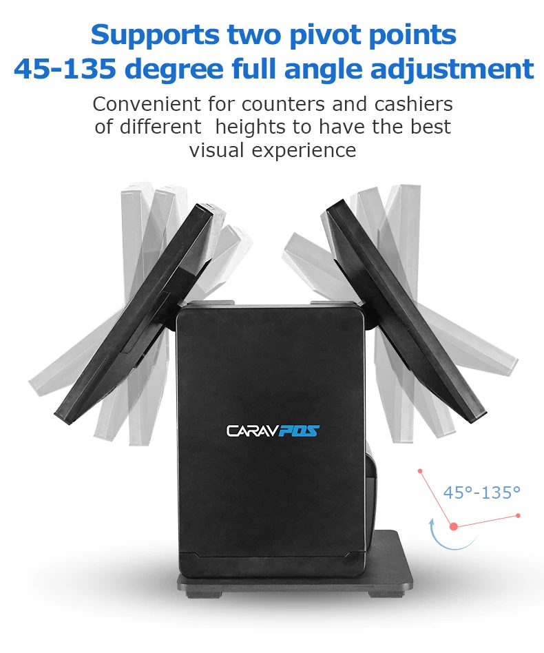 15 Inch Dual Screen Touch Cash Acceptor Machine for POS