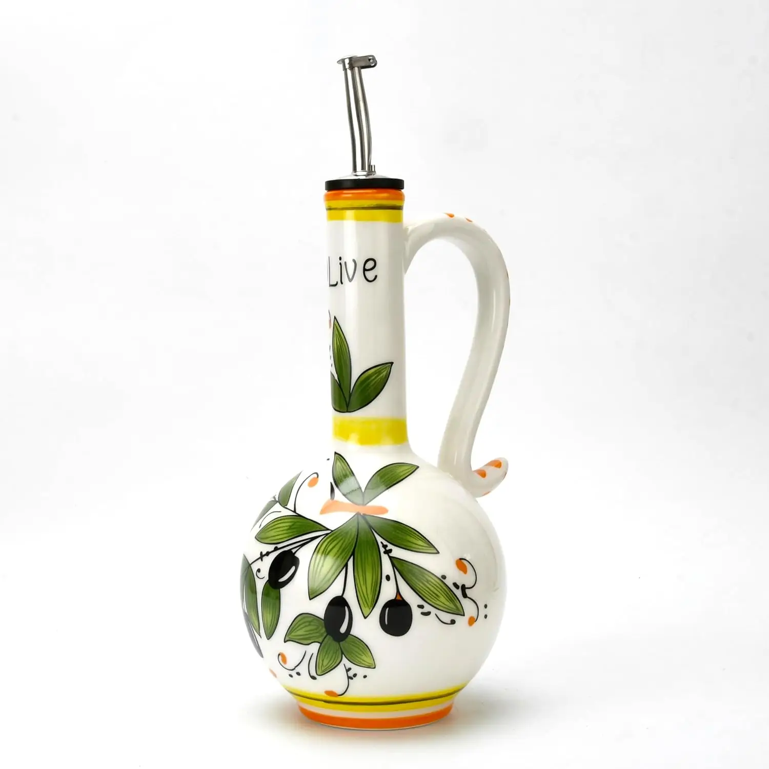 Alibaba.com: Customized capacity, hand-painted ceramic olive oil ...