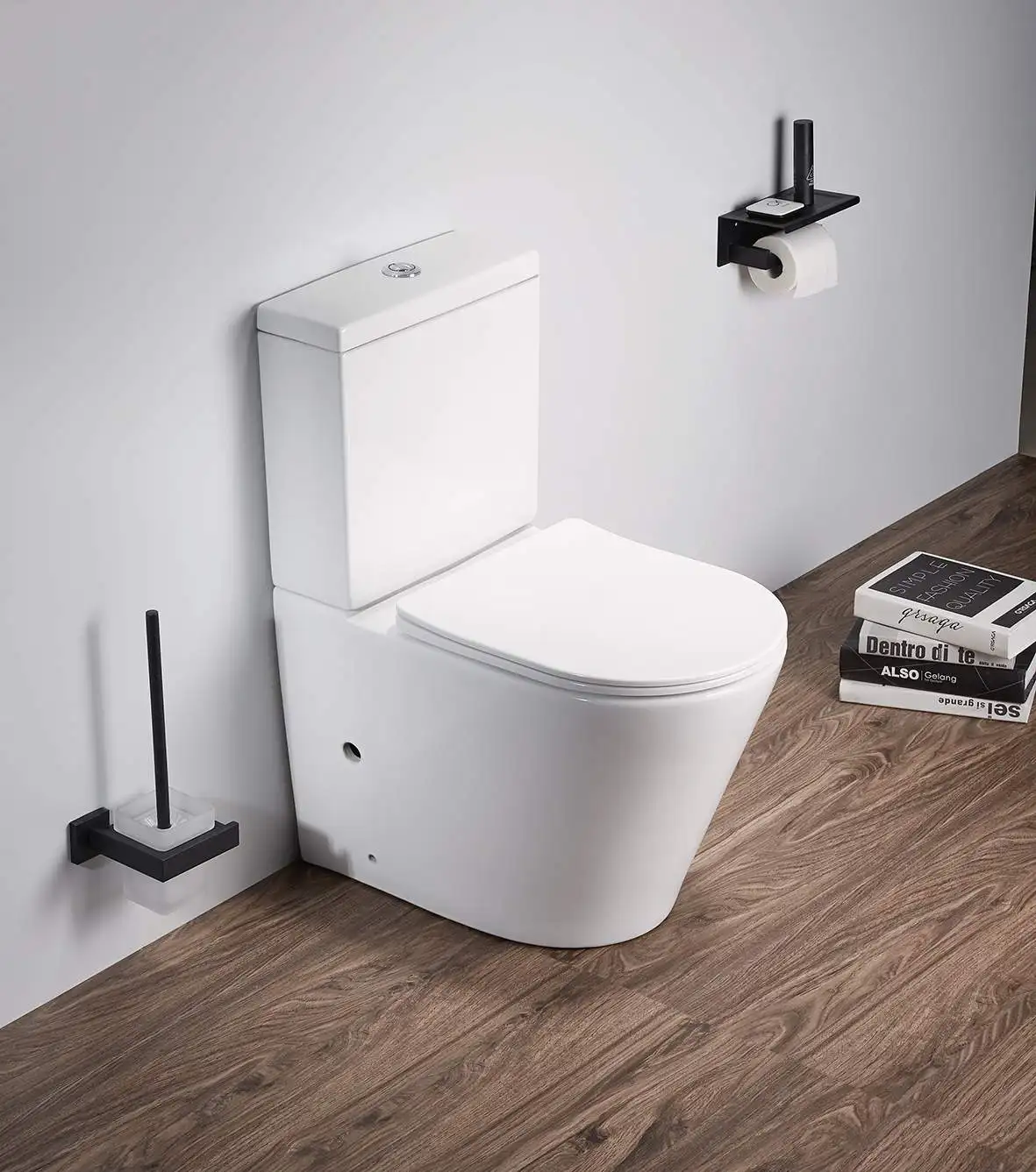 Modern Matte Color Sanitary Ware European Ceramic Water Closet Two ...