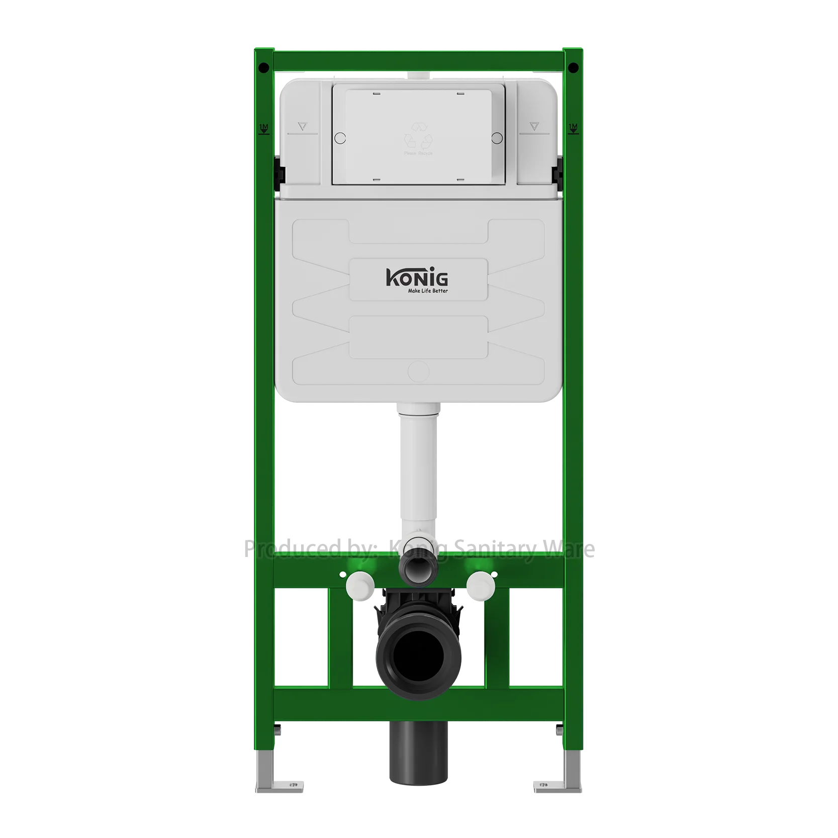 Slim Wall Mounted Concealed Tank Concealed Cistern For Wall-hung Toilet ...