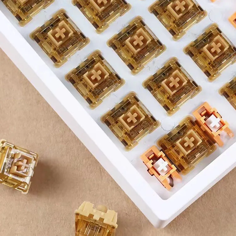 Custom Hall Effect Keyboard Switches Mechanical Keyboard With Yellow ...