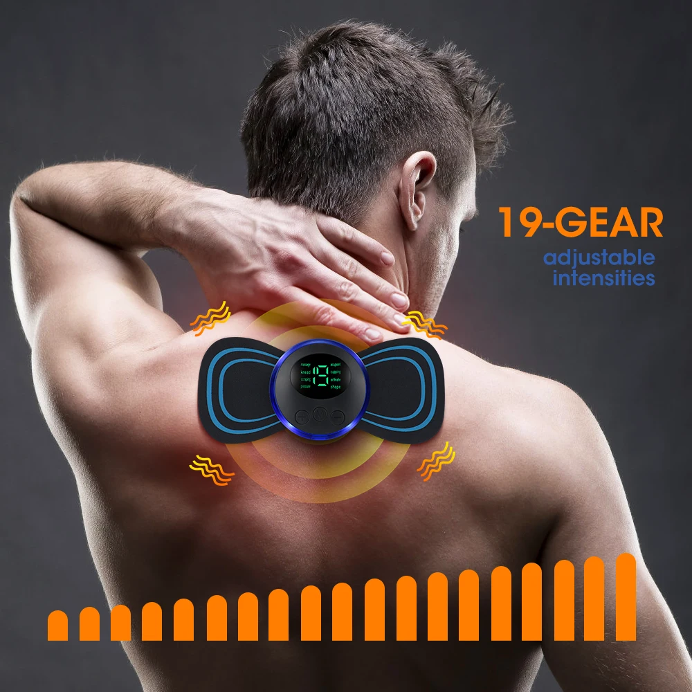 Youmay Mini Electric Massager Portable Pulse Muscle Stimulator Neck ...